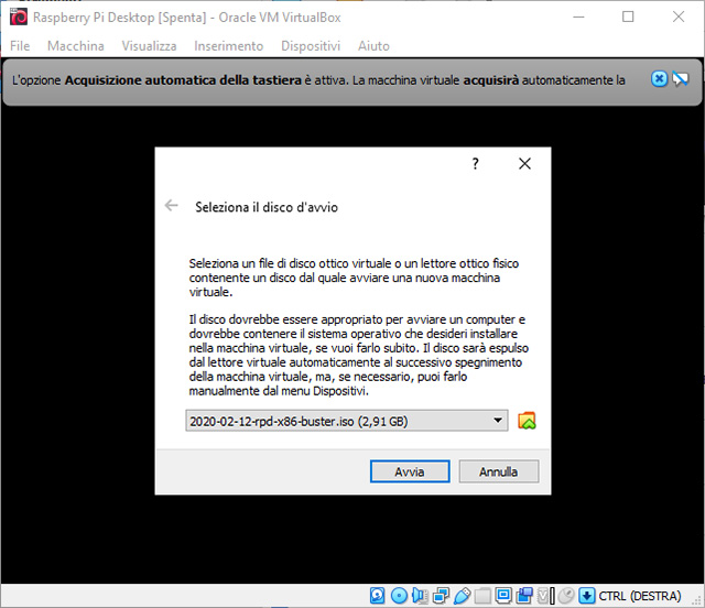 Installare Raspberry Pi Desktop su VirtualBox | Michele Maffucci
