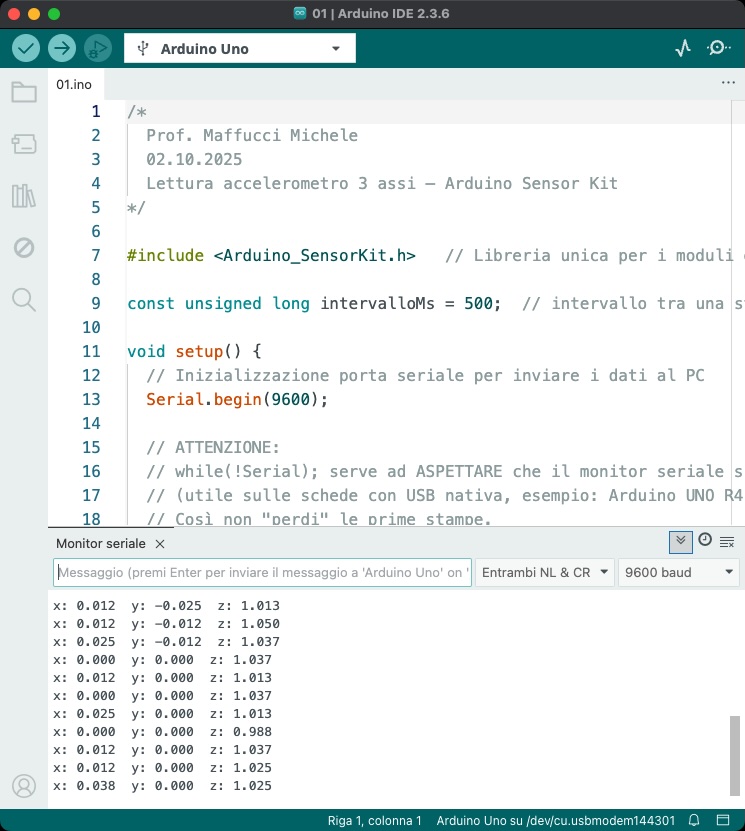 accelerometro | Michele Maffucci